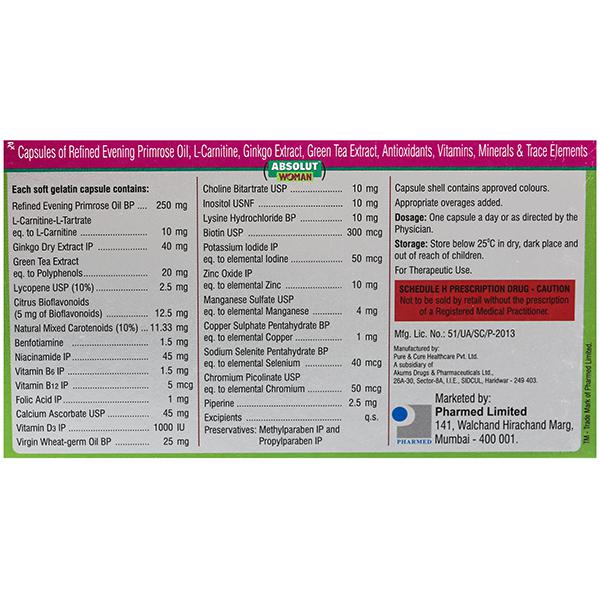 Wholesale Absolut Woman Capsule (10 Cap) Online | Retailer Shakti