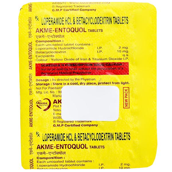 Akme Entoquol Tablet (15 Tab) Wholesale Price for Pharmacies ...