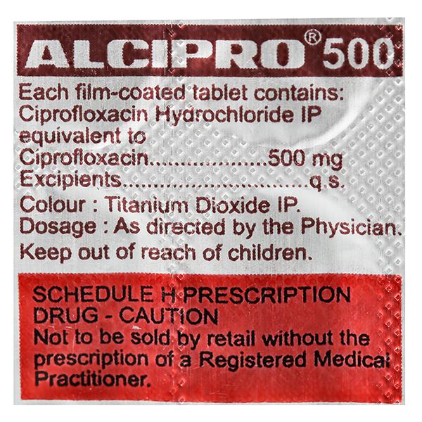 Buy Alcipro 500 mg Tablet (10 Tab) in Wholesale Price Online | B2B ...