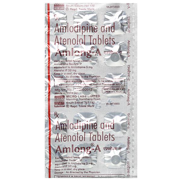 Wholesale Amlong A 50 mg Tablet (15 Tab) Online | Retailer Shakti