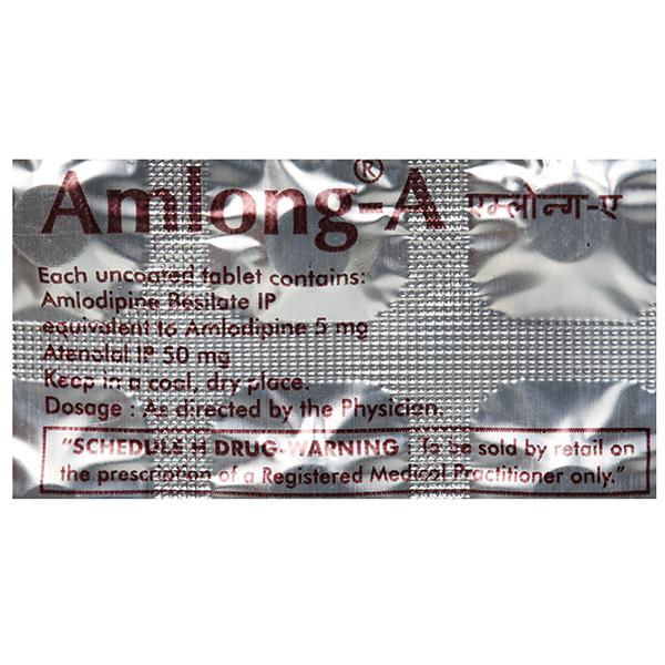 Wholesale Amlong A 50 mg Tablet (15 Tab) Online | Retailer Shakti