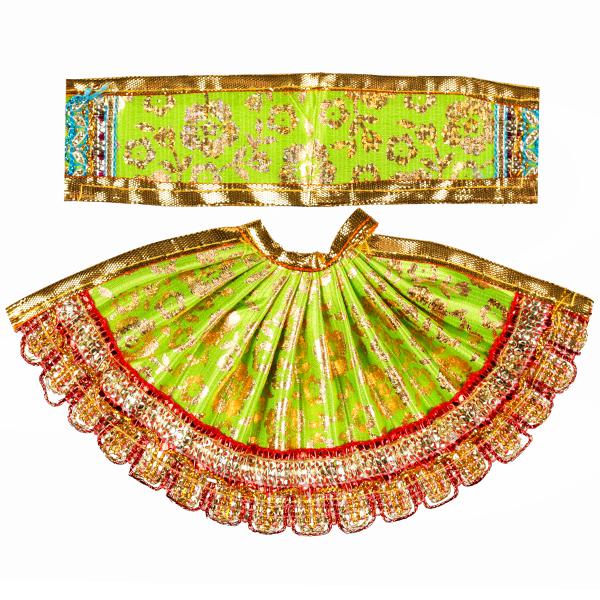 Buy Amrapali Maa Mata Rani Durga Devi-Devi Ji Poshak-Gahgra (Green ...