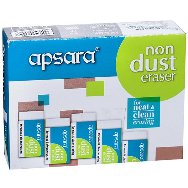 Artist Eraser Apsara Non-Dust Erasers - Pack Of 20 Quality Pencil ...
