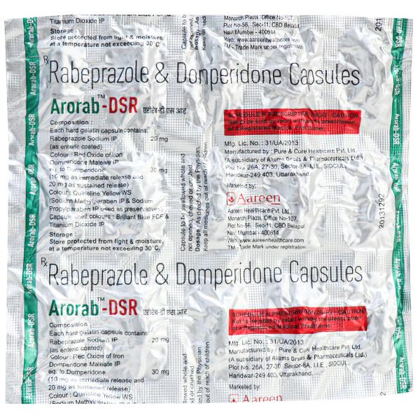 Arorab Dsr Capsule (15 Cap) Wholesale Price for Pharmacies | RetailerShakti