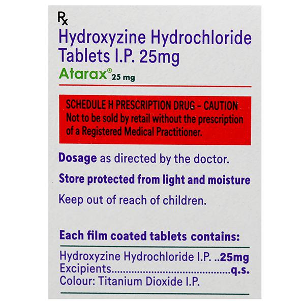 Wholesale Atarax 25 mg Tablet (15 Tab) Online | Retailer Shakti