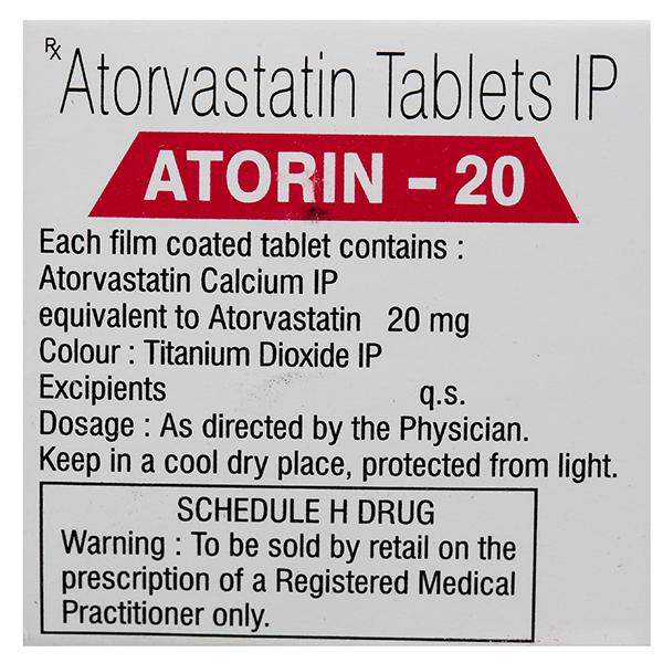 Buy Atorin 20 mg Tablet (10 Tab) in Wholesale Price Online | B2B ...