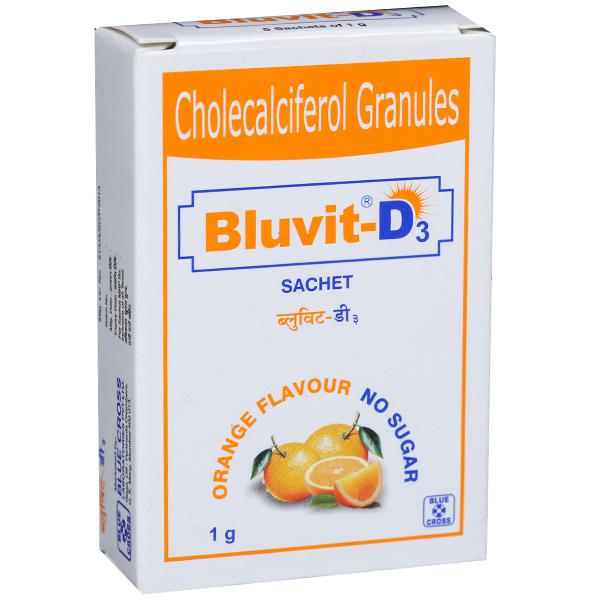 Buy Bluvit D3 (Orange Flavour) Sachet 1 g in Wholesale Price Online ...