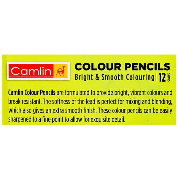 Wholesale Camlin Colour Pencils 175 mm (Free Sharpener) 12 Shades ...