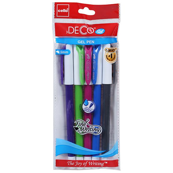 Buy Cello Deco Blue Gel Pen Pack Of 5 in Wholesale Price Online | B2B ...