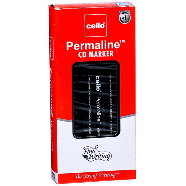 Wholesale Cello Permaline Ultra Fine CD Marker Black Pack Of 10 Online ...