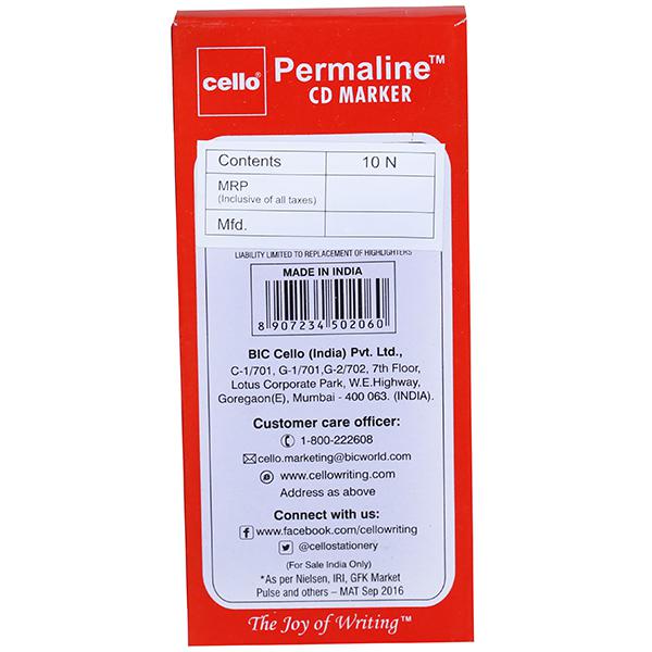 Wholesale Cello Permaline Ultra Fine CD Marker Black Pack Of 10 Online ...