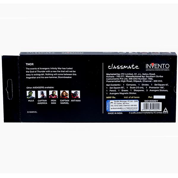 Buy Classmate Invento Mathematical Drawing Instruments Avengers THOR ...