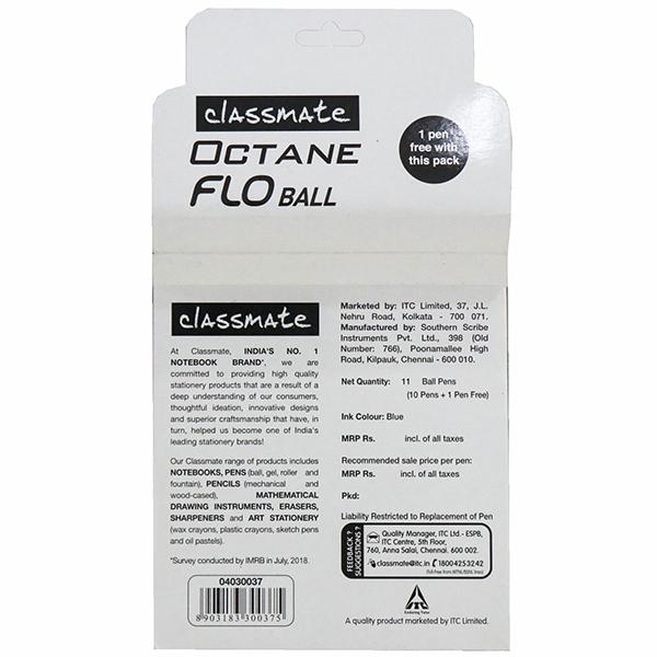 Buy Classmate Octane Flo Blue Ball Pens Pack Of 5 in Wholesale Price ...