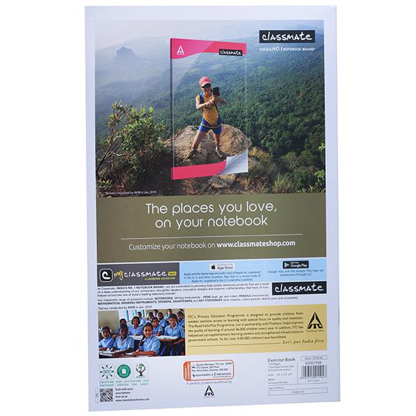 Buy Classmate Single Line Notebook (33 cm x 21 cm) 120 Pages in ...