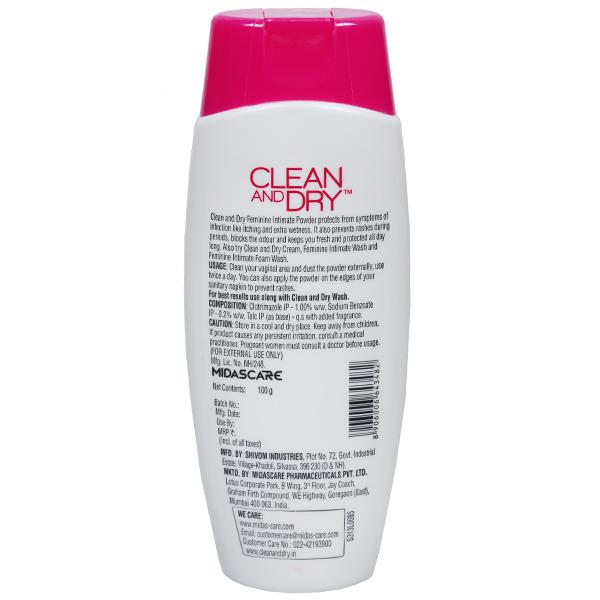 Buy Clean And Dry Feminine Intimate Powder 100 g in Wholesale Price ...