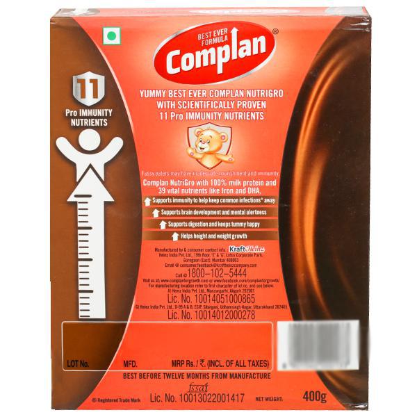 Buy Complan Best Ever Formula Nutrigo Delicious Chocolate Flavour (Free ...