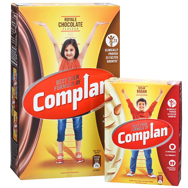 Buy Complan Best Ever Formula Royale Chocolate Powder Refill (Free Cmpln Kesar Badam Rfl 200 g ...