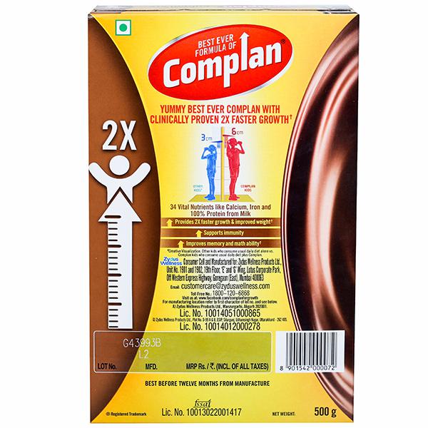 Buy Complan Best Ever Formula Royale Chocolate Powder Refill (Free SugarLite 100 g) 500 g in ...