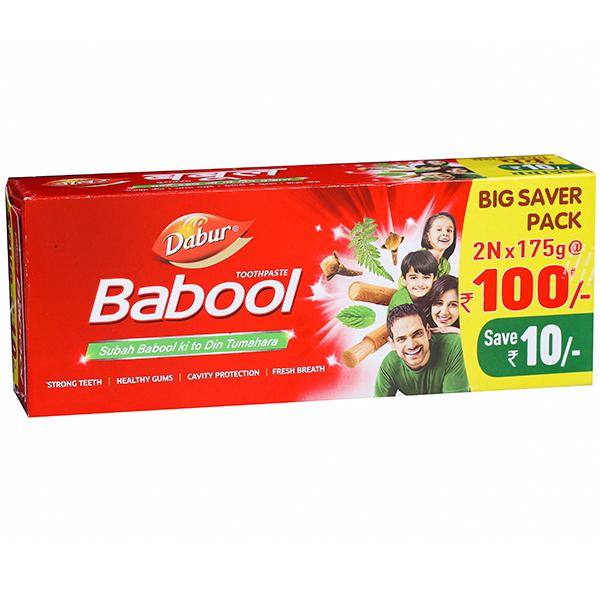 Buy Dabur Babool Toothpaste (Big Saver Pack Save Rs 10) 2 x 175 g in ...