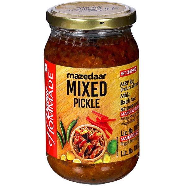 Buy Dabur Hommade Mazedaar Mixed Pickle Jar 400 g in Wholesale Price ...