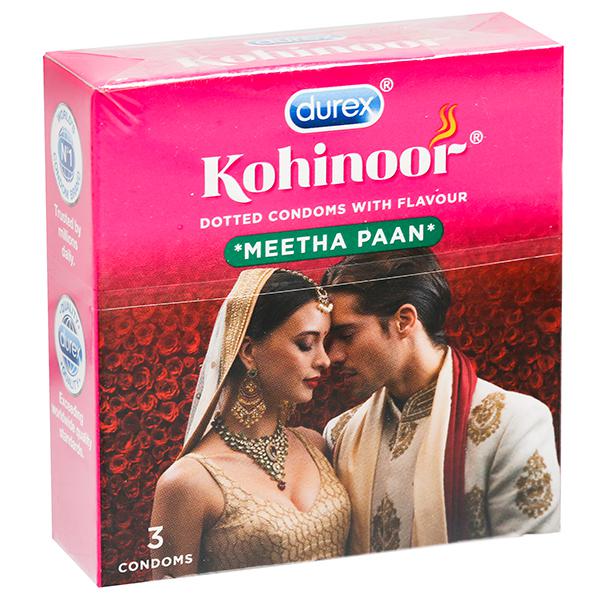 Buy Durex Kohinoor Meetha Paan Dotted Condoms Pack Of 3 In Wholesale