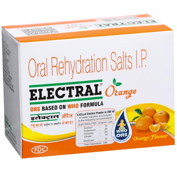 Electral (Orange Flavour) Sachet 4.4 g (10 Sachet)— Wholesale Bulk ...