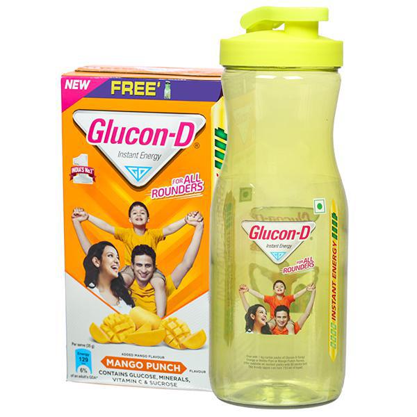 Glucon D Instant Energy Health Drink Mango Punch Refill (Free Bottle) 1 ...