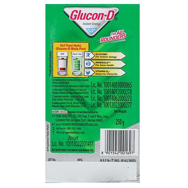 Buy Glucon D Instant Energy Health Drink Regular Jar (Free Glucon D 250 ...