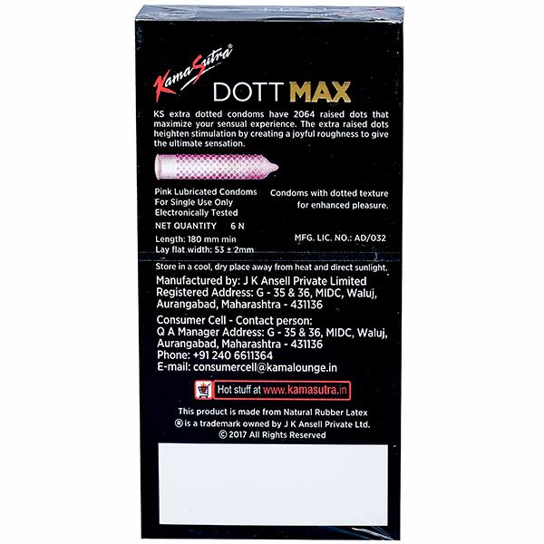 Buy Kama Sutra Dott Max Condoms Pack Of 6 in Wholesale Price Online ...