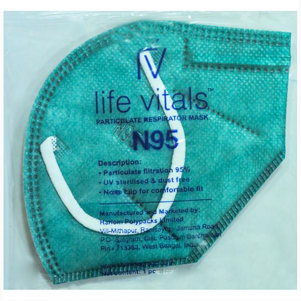Wholesale Life Vitals N95 Particulate Respirator Face Mask Green Online ...