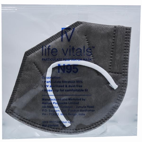 Buy Life Vitals N95 Particulate Respirator Face Mask Grey in Wholesale ...