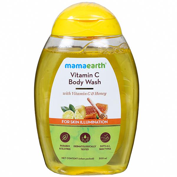 Mamaearth Vitamin C Body Wash with Vitamin C & Honey for Skin ...