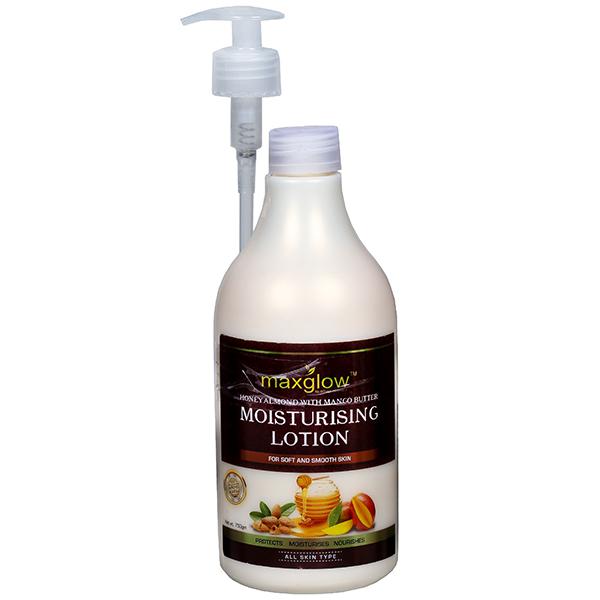 Buy Maxglow Moisturising Lotion Honey Almond with Mango Butter for Soft ...