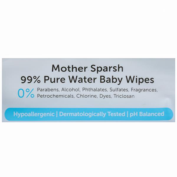 Mother Sparsh 99% Pure Water Extra Gentle & Thick Baby Wipes 15 cm x 20 ...