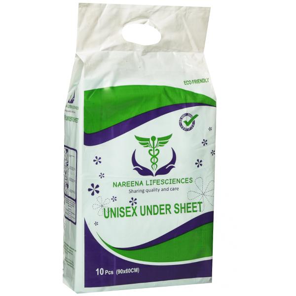 Buy Nareena Lifesciences Unisex Under Sheet (90cm x 60 cm) Pack Of 10 ...