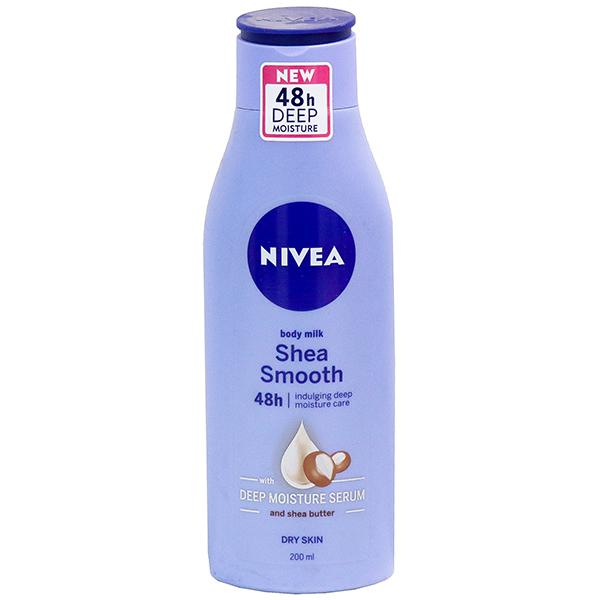 Buy Nivea Shea Smooth Body Milk Dry Skin Body Lotion with Deep Moisture Serum 200 ml in ...