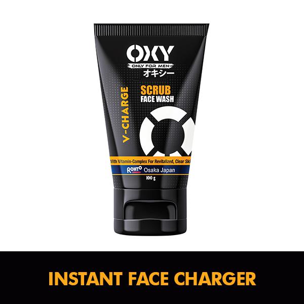 OXY V-Charge Scrub Face Wash 100 g— Wholesale Bulk | RetailerShakti