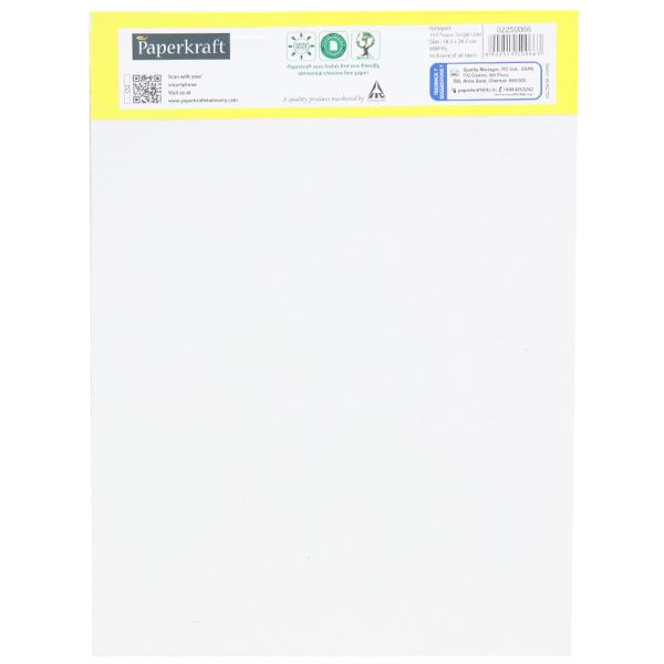 Buy Paperkraft Desk Notepad Single Line (18.2 cm x 24.3 cm) 100 Pages ...
