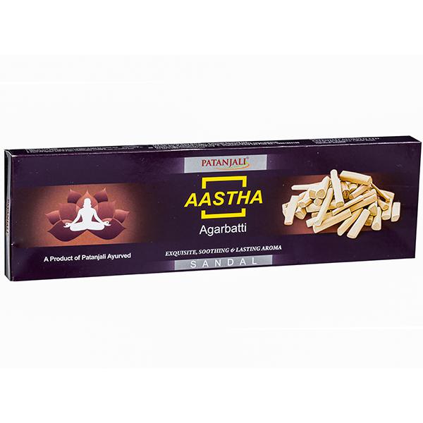 Buy Patanjali Aastha Agarbatti Sandal Incense Sticks 75 g in Wholesale ...