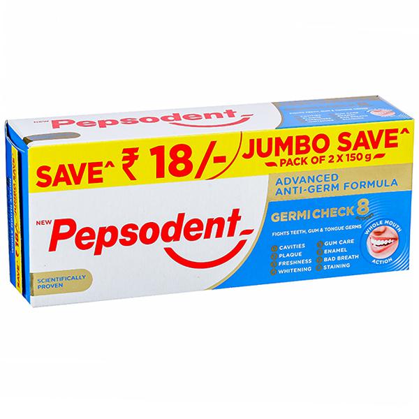 Pepsodent Germi Check 8 Action Advanced Anti-Germ Formula Toothpaste ...