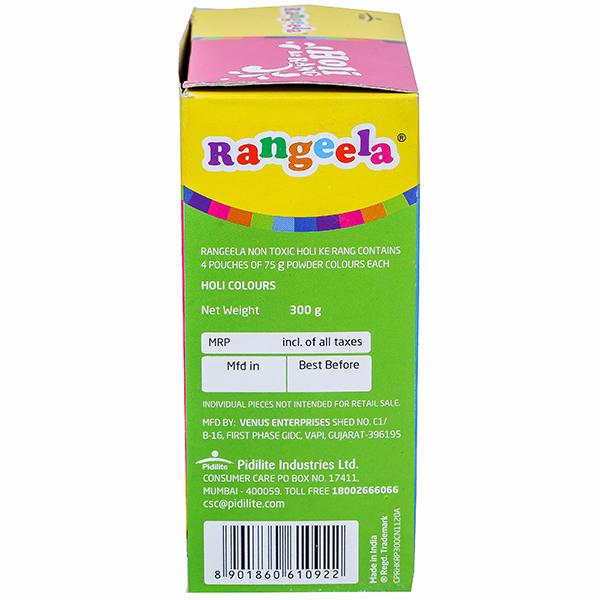 Rangeela Assorted Holi Ke Rang for 3+ Age 4 x 75 g— Wholesale Bulk ...