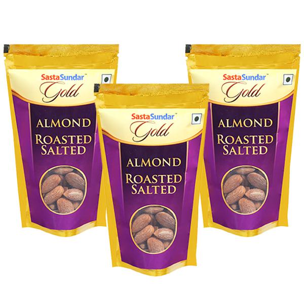Sastasundar Gold Almond Roasted Salted 3 x 100 g— Wholesale Bulk ...