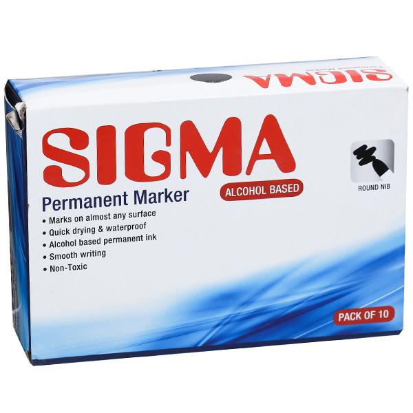 Buy Sigma Permanent Marker Black Pack Of 10 in Wholesale Price Online ...