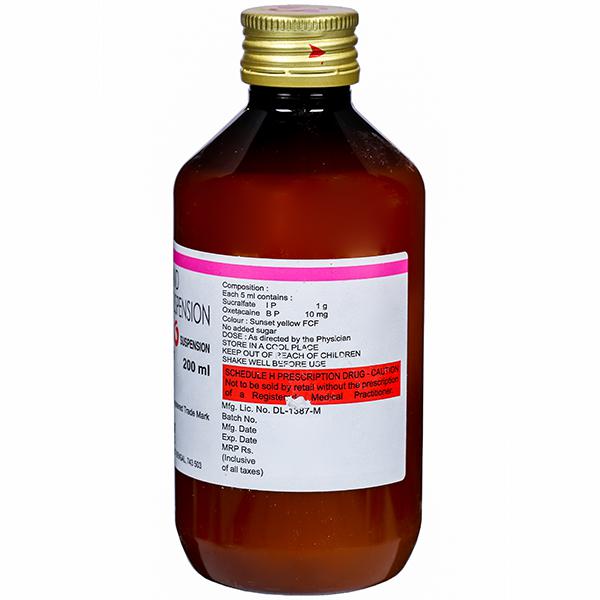 Wholesale Sucral O Suspension 200 ml Online | Retailer Shakti