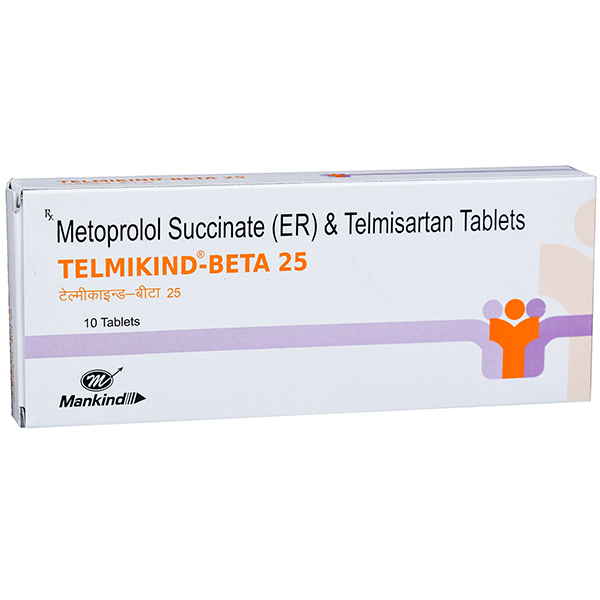 Telmikind Beta 25 mg Tablet (10 Tab) Wholesale Price for Pharmacies ...