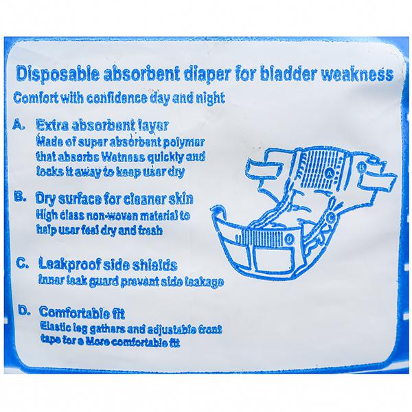 Unisex Super Absorbent Extra Soft Disposable Adult Diapers XL (Pack Of ...