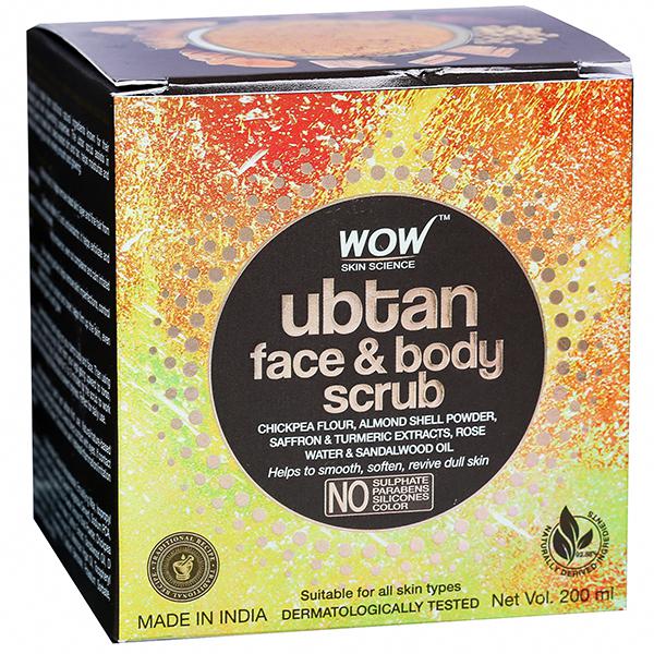 Buy Wow Skin Science Ubtan Face & Body Scrub 200 ml in Wholesale Price ...